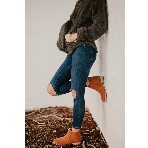 Free People | Jeans | Nwt Free People Knee Busted Skinny Jeans Open ...